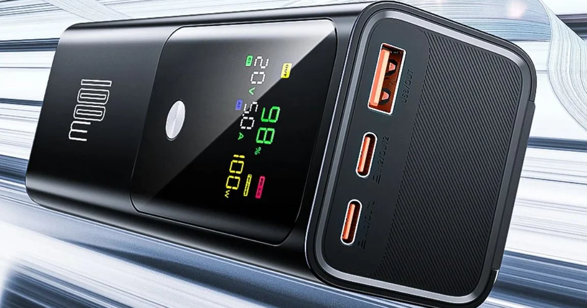 A QOOVI 100 W-os power bank 13 500 Ft-ért rendelhető