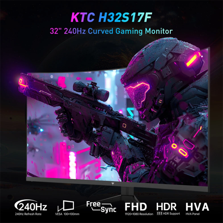 Moniteur KTC H32S17F – 32 pouces et 240 Hz, à un prix abordable