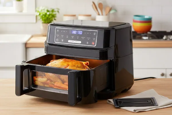 With the EMPHSISM air fryer you get 2 ovens for the price of one